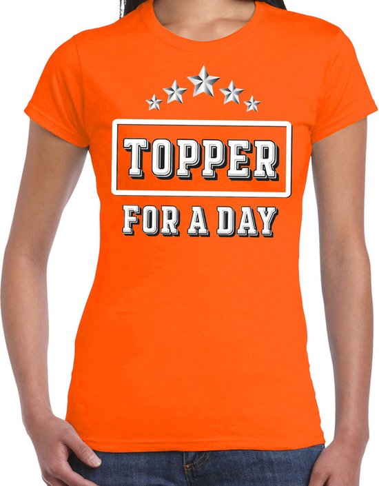 Topper for a day concert t-shirt voor de Toppers oranje dames - feest ...