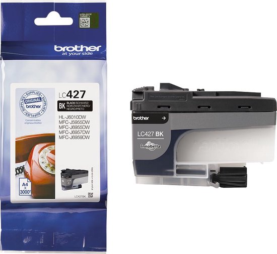 Brother LC-427BK inktcartridge 1 stuk(s) Origineel Normaal rendement Zwart | bol.com