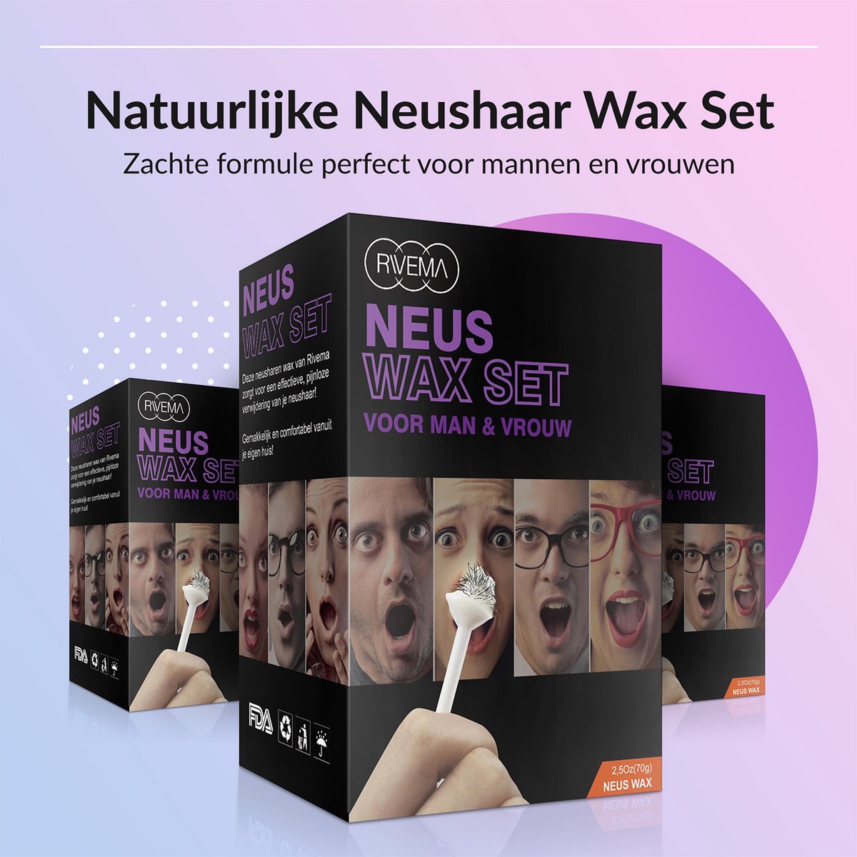 Rivema® Neuswax - Luxe Wax Ontharing Set - Neus Ontharing - Wax Beans ...