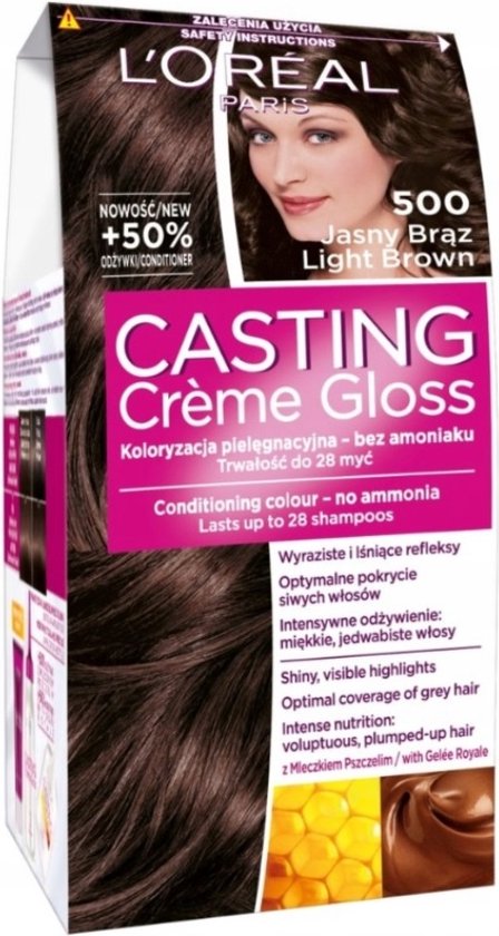 Casting Creme Gloss haarkleuring 500 Lichtbruin | bol