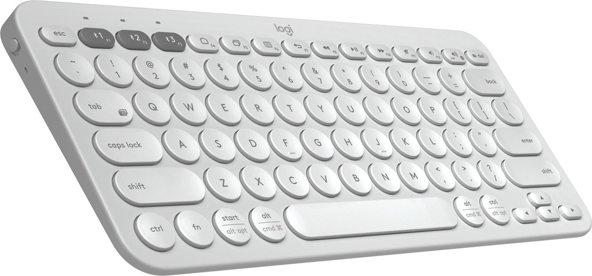 Logitech K380 Multi-Device Bluetooth® Keyboard toetsenbord Zwitsers Wit ...