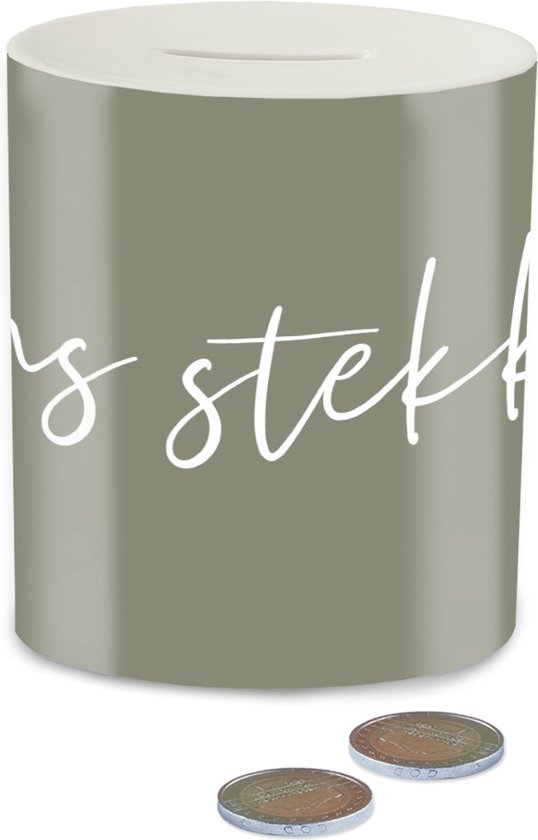 Spaarpot - Spaarblik - Tekst - Ons stekkie - Gezin - Quotes ...