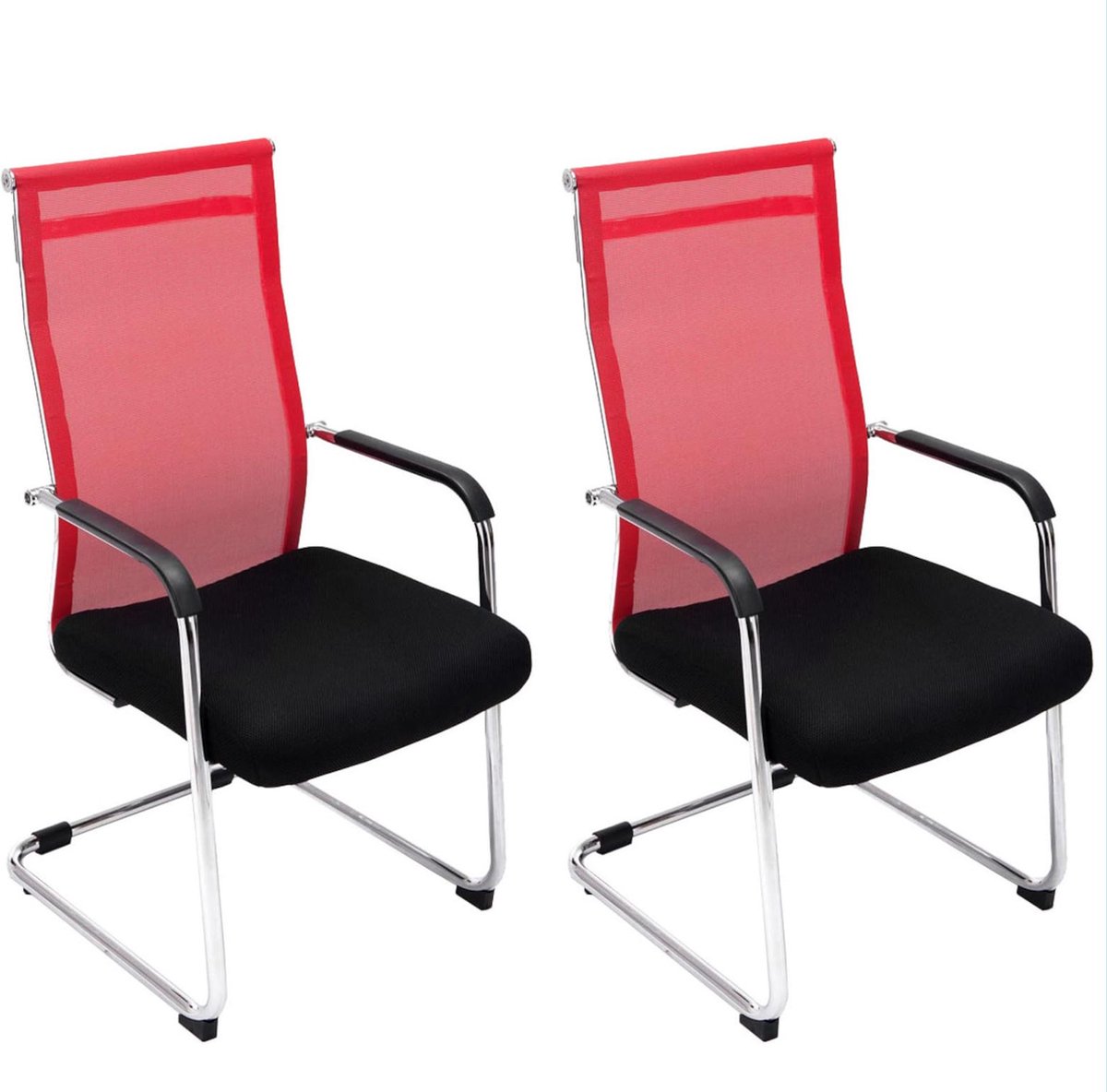 CLP Brenda Set van 2 Eetkamerstoelen rood | bol.com