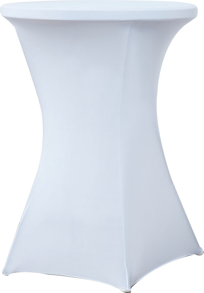 Statafelrok wit 80 cm - per 15 - partytafel - Alora tafelrok voor statafel -... | bol.com