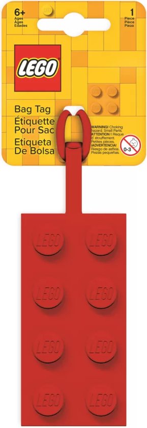 LEGO Bagage Label Steen 2x4 ROOD | bol.com