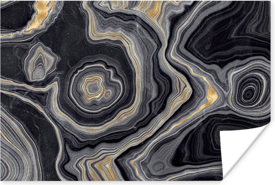 Poster Edelstenen - Geode steen - Agaat - 30x20 cm | bol