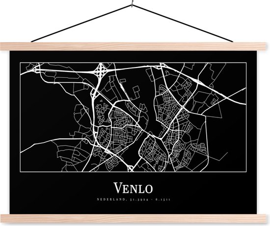 Posterhanger incl. Poster - Schoolplaat - Venlo - Stadskaart - Kaart ...