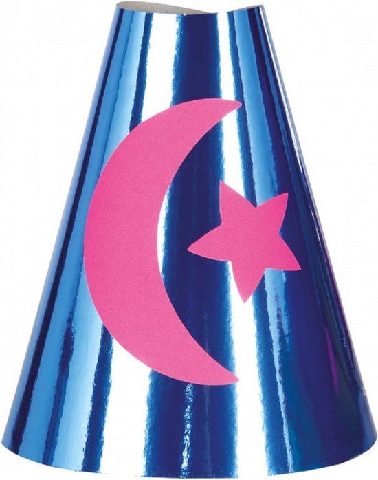 feesthoed junior 28 cm karton blauw | bol.com