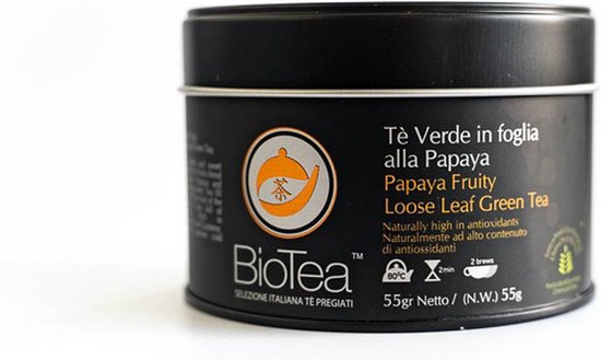 BioTea - Papaya Fruity groene thee (55 gr) | bol
