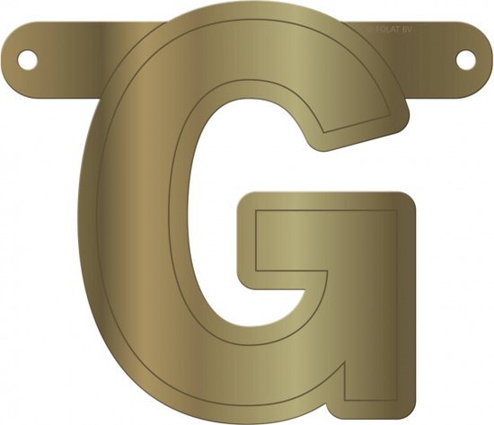 banner letter "G" 12,5 x 11 cm karton goud | bol.com
