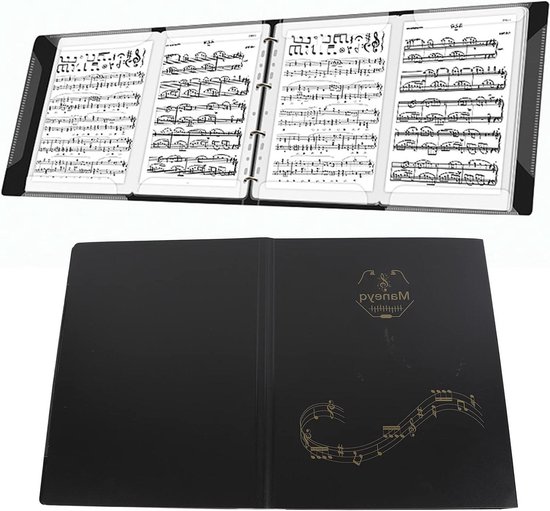 Inovra Plus - Muziekmap A4 voor bladmuziek en partituren - 52 pagina's ...