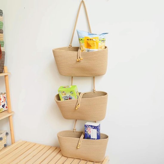 Hangorganizer - Wandgemonteerde opbergsystemen - 3-traps - Geel ...