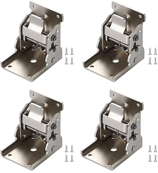 TRANKIELO® - Set van 4 klaptafelsteunen – Zelfborgende scharnieren ...
