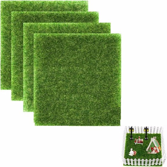 Grasmat Kunstgras voor Miniatuurtuin en Tuindecoratie | bol