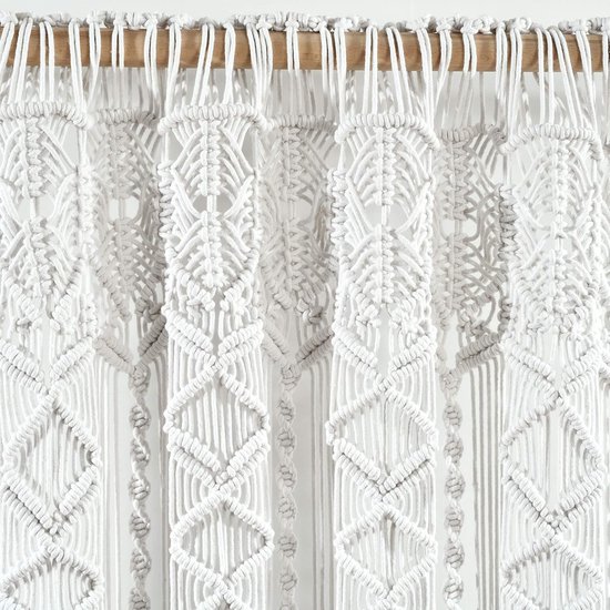 Macrame Gordijn - Boho Decor - 1 stuk - 100% katoen - 40 inch breed, 63 ...