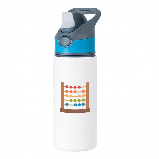 Hacebo® - Leren rekenen waterfles met rietje blauw - Kind - Kinderen ...