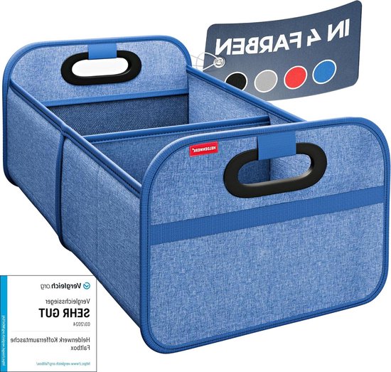 Foldable Car Boot Bag - Trunk organizer met velcro - 40 liter | bol