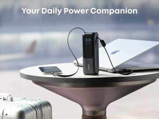 Anker PowerCore 25K Powerbank 25.000mAh - 165W - 3x 100W USB-C Poorten ...
