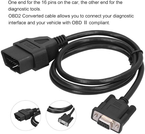 OBD2 naar RS232 DB9 Diagnosekabel - Auto Diagnose Interface ...