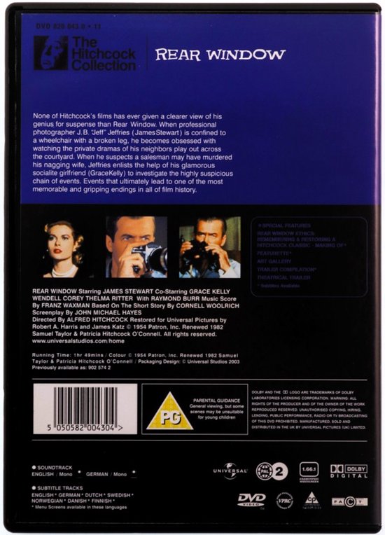 Rear Window [DVD] (Dvd), Georgine Darcy | Dvd's | bol