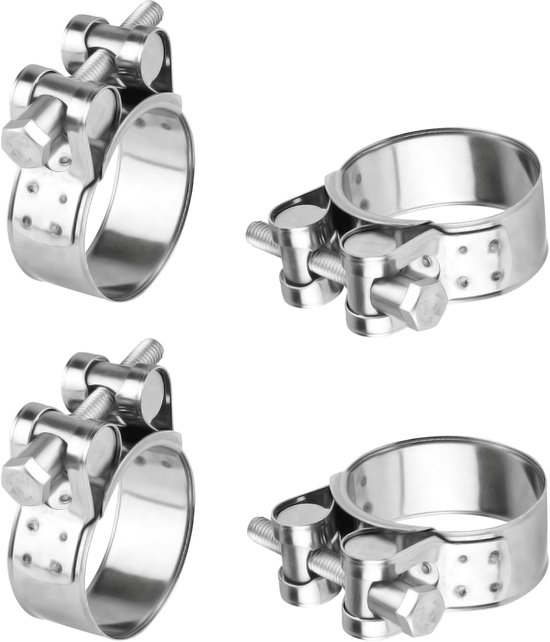 Pack van 4 Hinge Bolt Clamps - RVS 304 - Verstelbare Slangklemmen ...