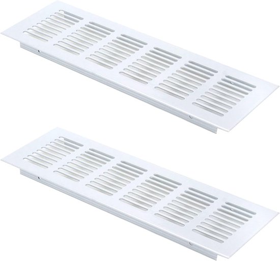 Luchtroosters - 2 Stuks - Ventilatierooster voor plinten ...