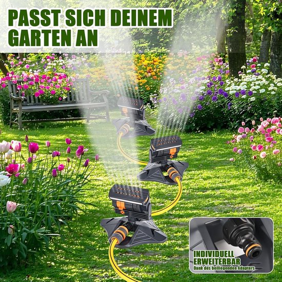JERIX® Zwenksproeier - Sectorsproeier - Cirkelsproeier - 16 Sproeiers ...
