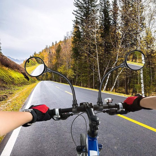 Fietsspiegels, 1 paar 360° draaibare fietsstuurspiegels ...