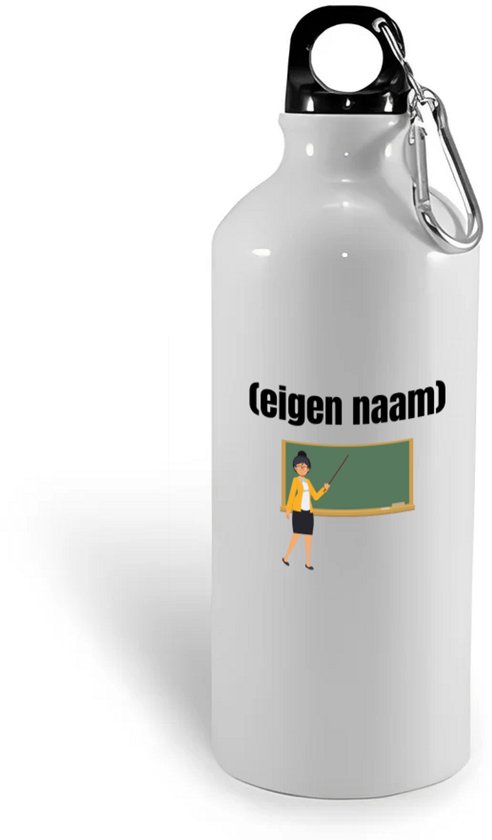 Hacebo® - docent met krijtbord met eigen naam waterfles - Docent ...