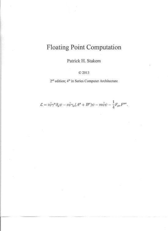 Computer Architecture - Floating Point computation (ebook), Patrick Stakem |... | bol