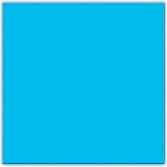 75x Turquoise servetten 33 x 33 cm - Papieren wegwerp servetjes ...