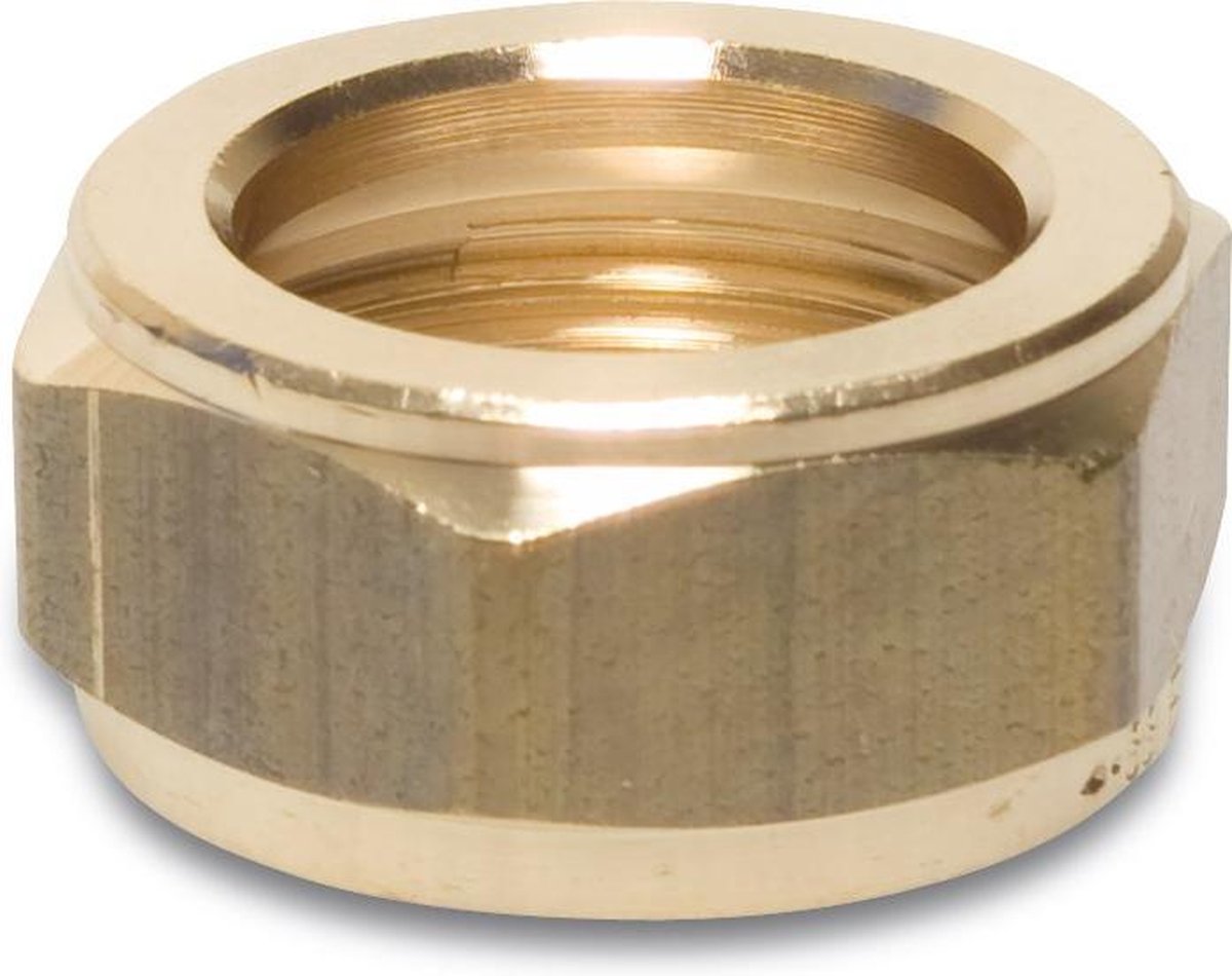 Bonfix Knie 90° messing 15 mm x 1/2" knel x buitendraad met aftap KIWA | bol