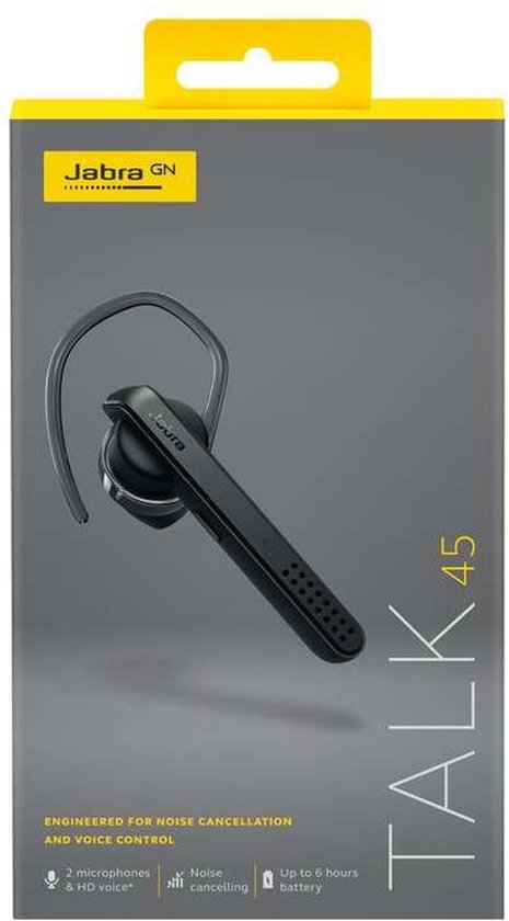 Jabra - Talk 45 Bluetooth Headset - Zwart | bol