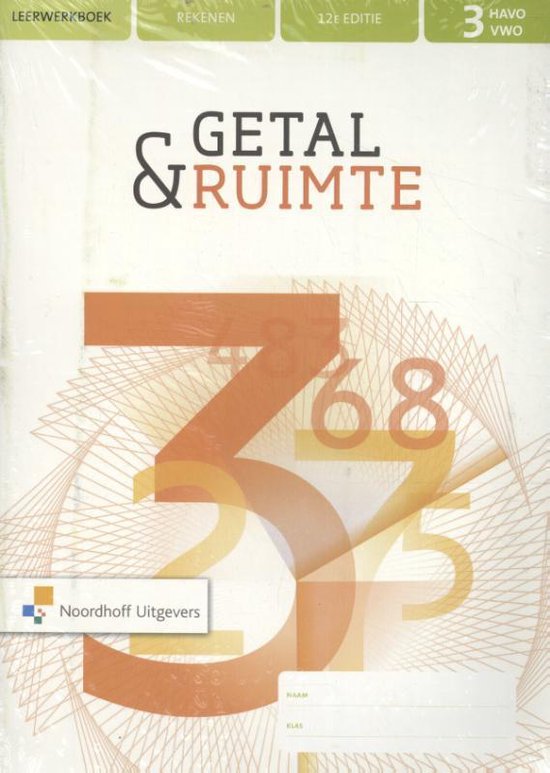 Getal & Ruimte 3 havo/vwo rekenen leerwerkboek | 9789001903268 | Boeken ...