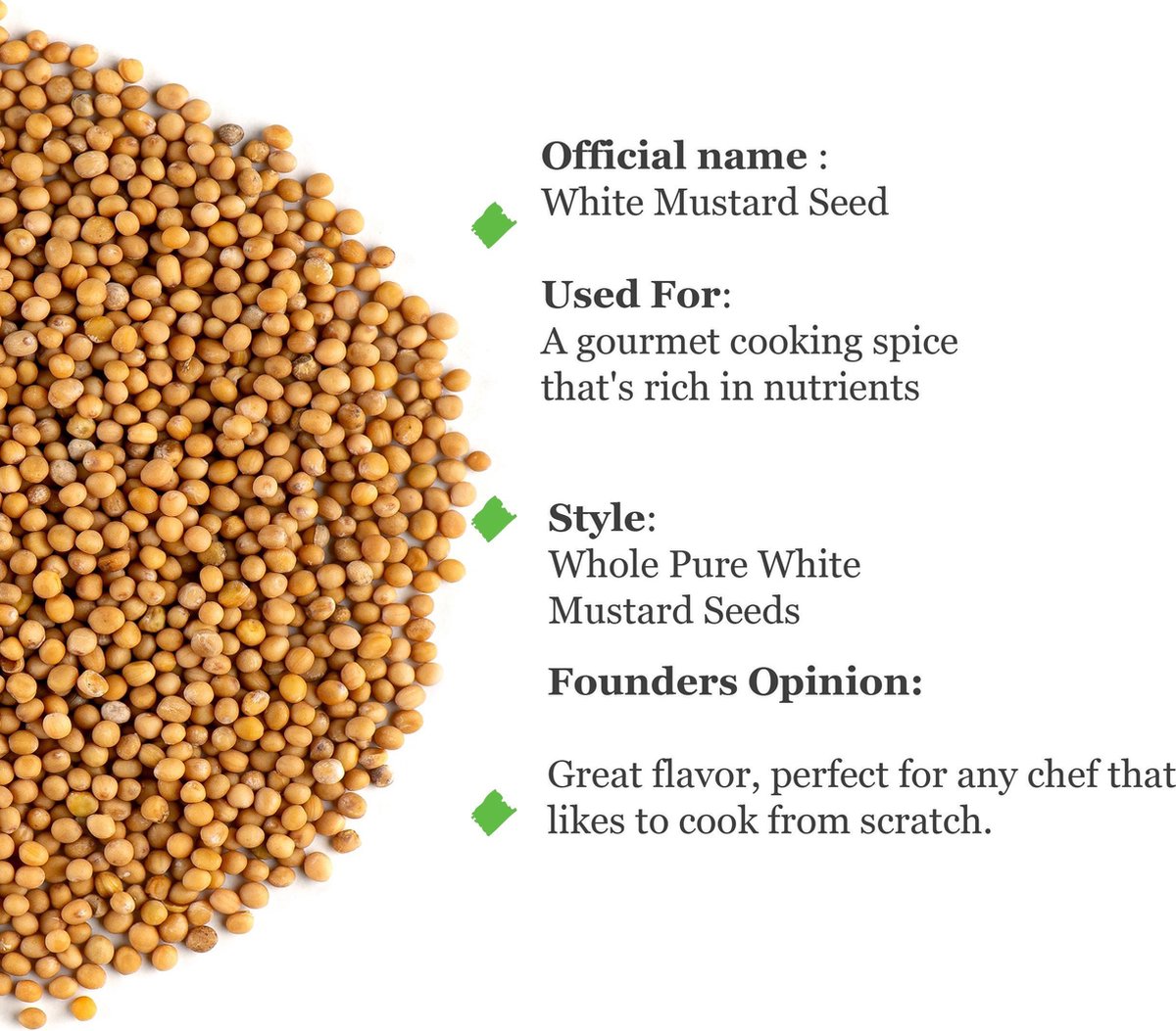 Gele Mosterd Zaden Heel - Witte Mosterd Zaad 200g | bol.com