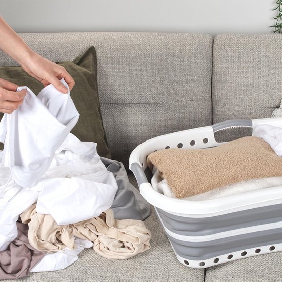 Opvouwbare wasmand - 37L Hippe wasmand, gevormd rond het lichaam, grote ...