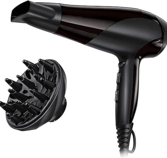 Fohn met Diffuser - Haardroger Krullen - Haarfohn - Fohnborstel - Matt ...