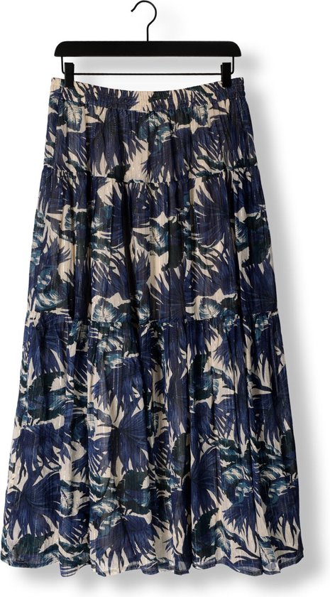 Lollys Laundry Sunsetll Maxi Skirt Rokken Dames - Blauw - Maat M | bol