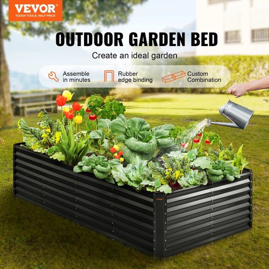 KOSMOS - Kweekbak planten - Moestuinbak - Verhoogd bed - 240x120x60cm ...