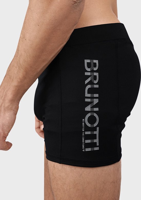Brunotti Samier-Logo Heren Strakke Zwembroek - Zwart - XL | bol