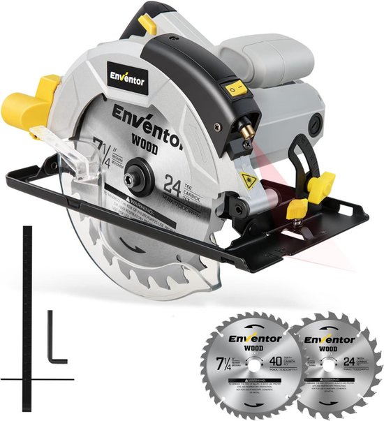 Cirkelzaag - Handcirkelzaag - Met Geleiderail Zaagblad - Lasergeleiding ...