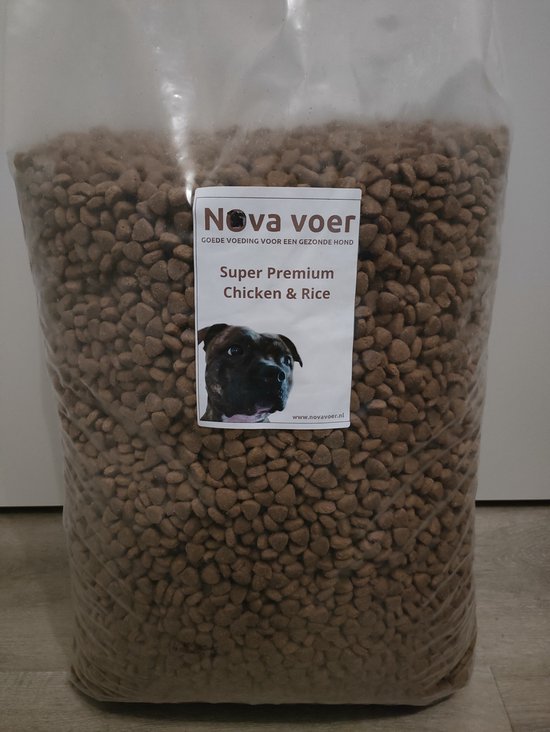 Nova voer - Super Premium Chicken & Rice - Hondenvoer - 20 kg | bol