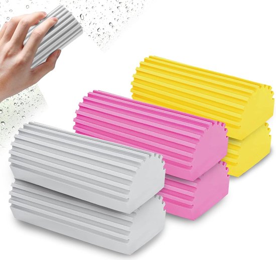6 stuks herbruikbare stofsponzen, absorberende PVA-spons, stof damp ...