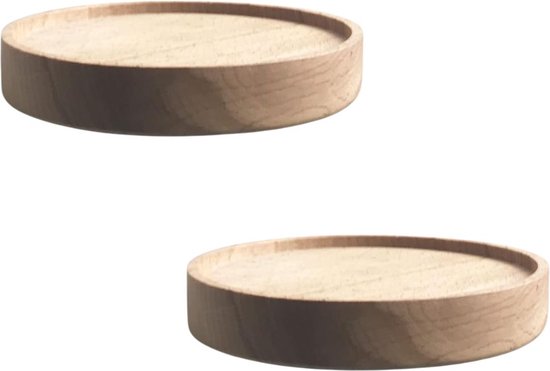 Wandplank - Houten Plank Wandmontage - Hoekrek Display Decor - Ronde ...
