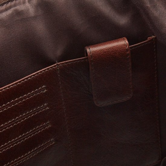 Lucleon - Heren - Bruin Leer Laptophoes | bol