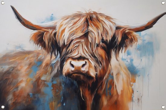 Stier posters - Dieren posters - Tuinposter Hoorns - Schutting ...