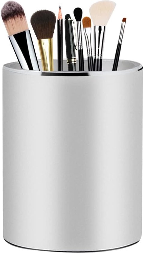 Pennenhouder bureau van aluminium, metalen pennenhouder bureau ...