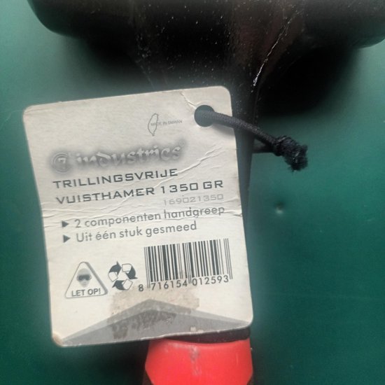 Vuisthamer trillingsvrij 1350g | bol