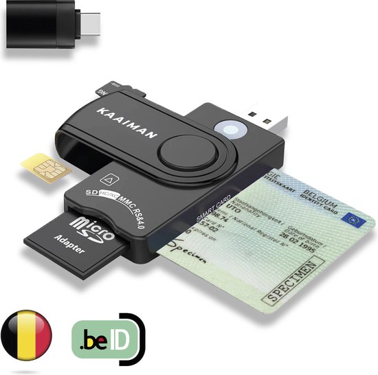 Kaaiman® eID Kaartlezer Multi Mini – eID Kaartlezer België ...
