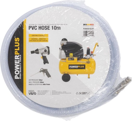 Powerplus POWAIR0201 Compressor luchtslang - Max. druk: 8bar - Lengte ...